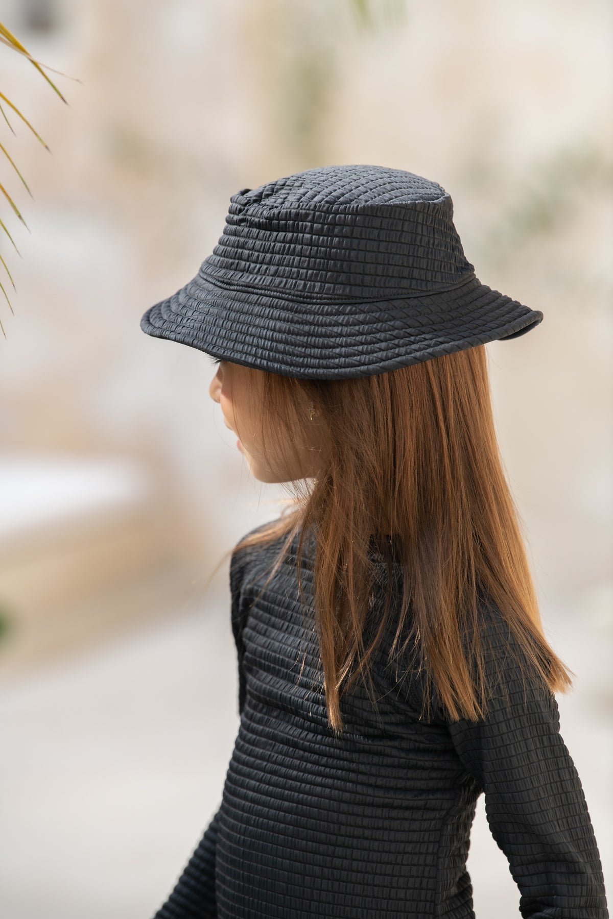 Daisy Swim Hat - Black Runch