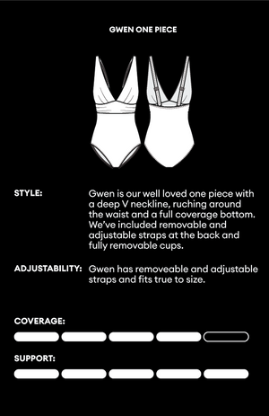 Gwen One Piece - Peacock Swirls